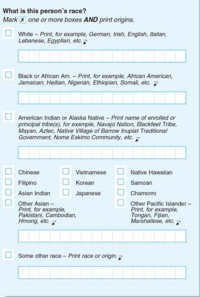 How should Native Americans fill in the questions? How to complete the ...