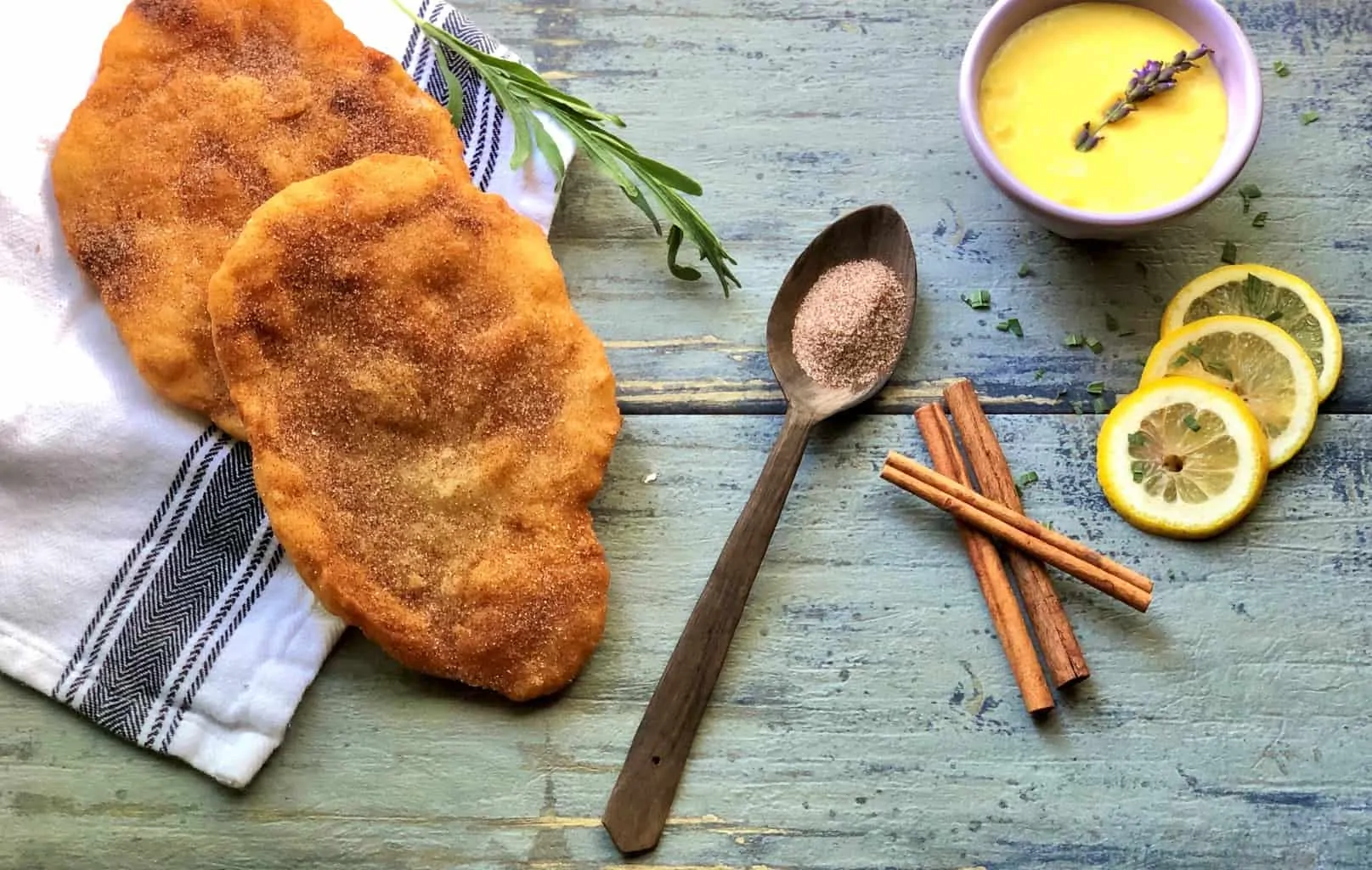 Cinnamon-Sugar Fry Bread with Lavender-Lemon Curd - PowWows.com
