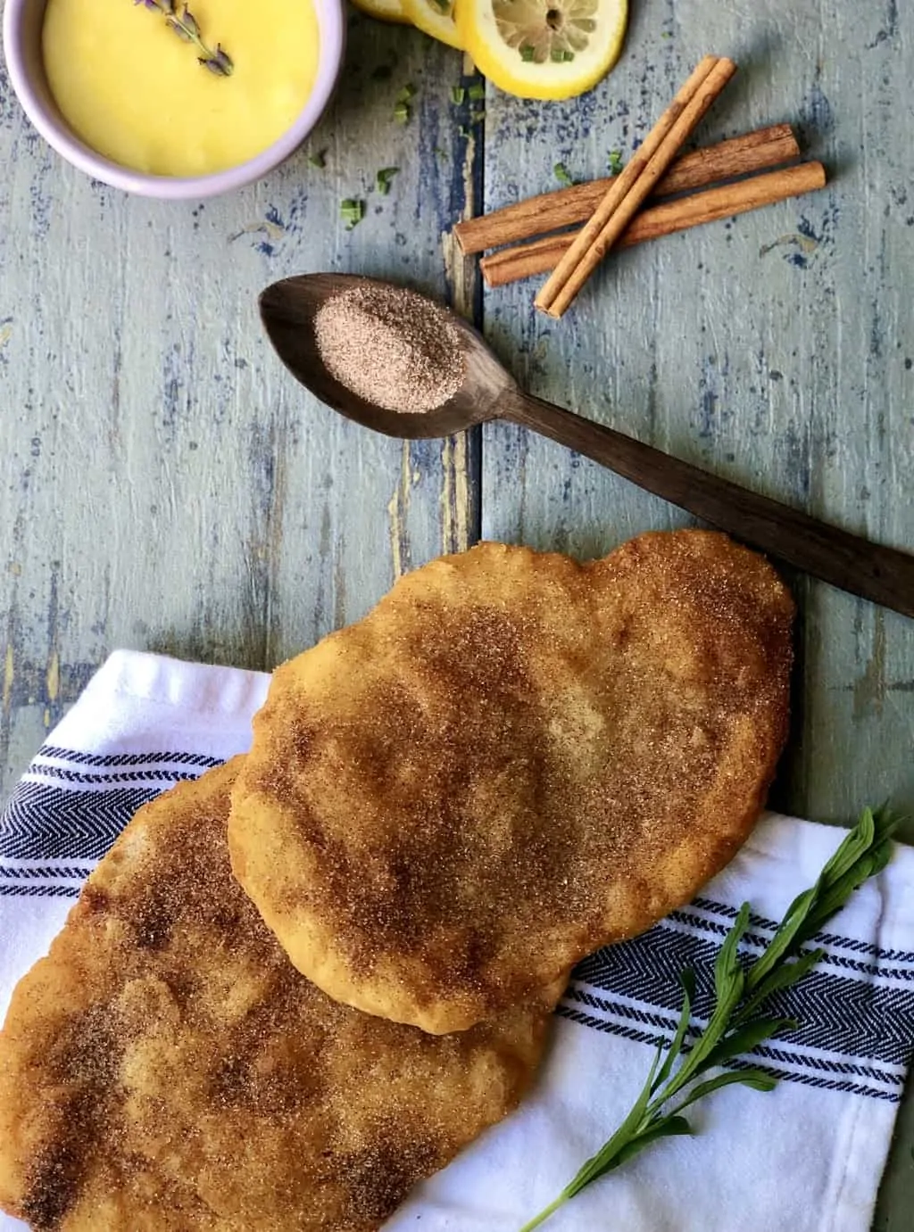 Cinnamon-Sugar Fry Bread with Lavender-Lemon Curd - PowWows.com