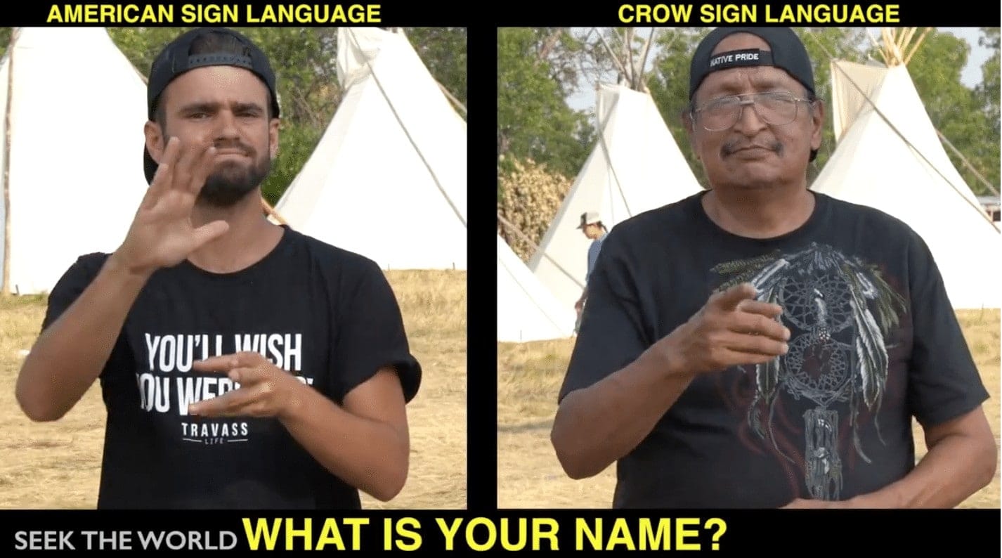 American Sign Language and Crow Sign Language - PowWows.com