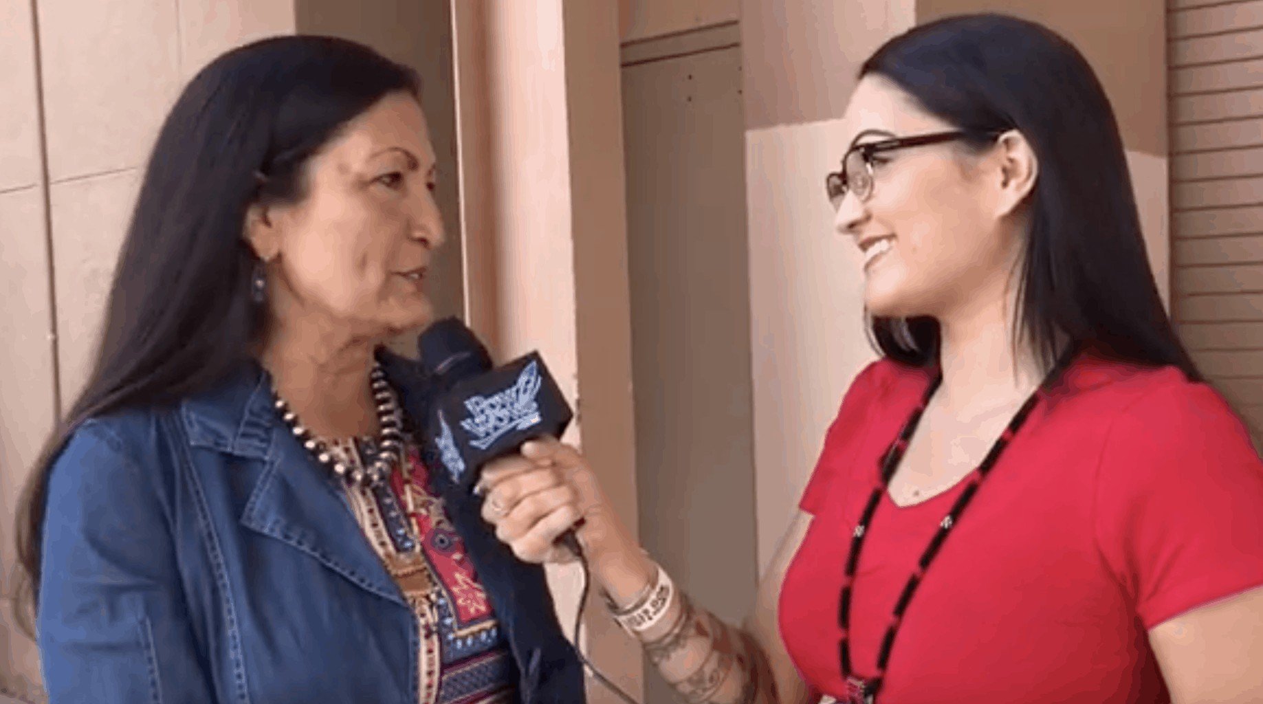 Interview with Deb Haaland - 2019 Gathering of Nations Pow Wow ...